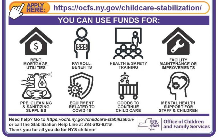 Apply for the NY Child Care Stabilization Grant by November 30, 2021 ...